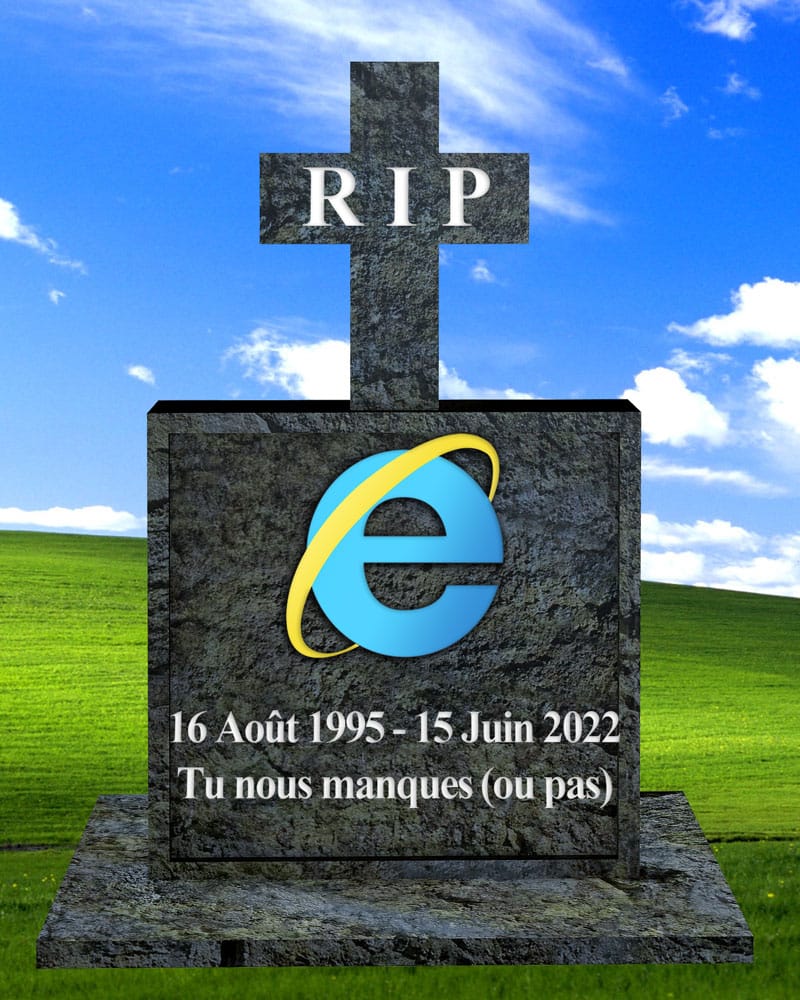 Adieu Internet Explorer Atnetmaker